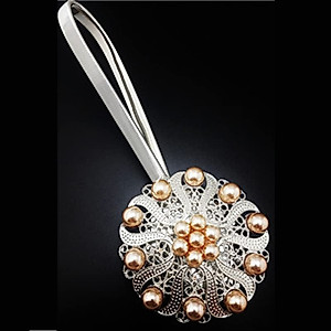 Pearl Magnetic Curtain Tieback Magnet Window Screening Clip Living Room Accessories Elegant Curtains Buckle Tie Backs Holder (Color : Small, Size : As Show)