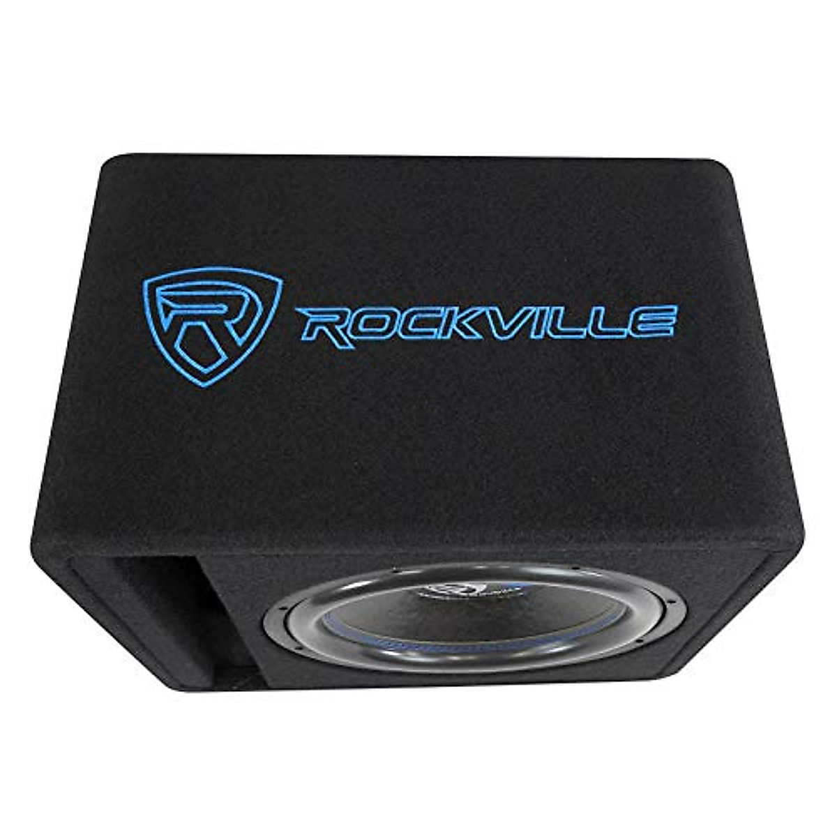 Rockville SK512 PACKAGE 12" 1400w Loaded K5 Car Subwoofer Enclosure+DB11 Amp, Black