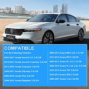 DOFOCH TKH-002 Timing Belt Kit with Water Pump Compatible with 2003-2018 Honda Accord Crosstour Odyssey Pilot Ridgeline MDX RDX RL TL TSX ZDX Saturn Vue 3.0L 3.5L 3.7L Replaces# TCKWP329 19200-RDV-J01