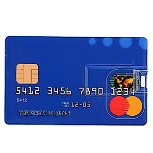 Zunate Card Shaped U Disk, Simple Unique USB Flash Drive for Data Storage File Transfer (32GB), Portable Drive Great for School, Office Or Daily Usage