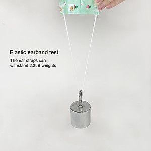 Iscoon Kids Face Mask Disposable Alpaca Print Children Breathable Safety Masks with Adjustable Nose Clip(50 Pack)