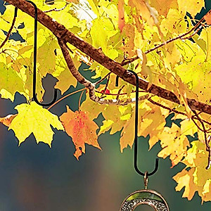 DINGEE 12 inch 8 Pack Extra Large S Hooks Heavy Duty Long S Hooks for Hanging Plant,S Hooks for Tree Branch,Bird Feeder,Pots and Pans Closet Garden Pergola Indoor Outdoor X-Large Hooks