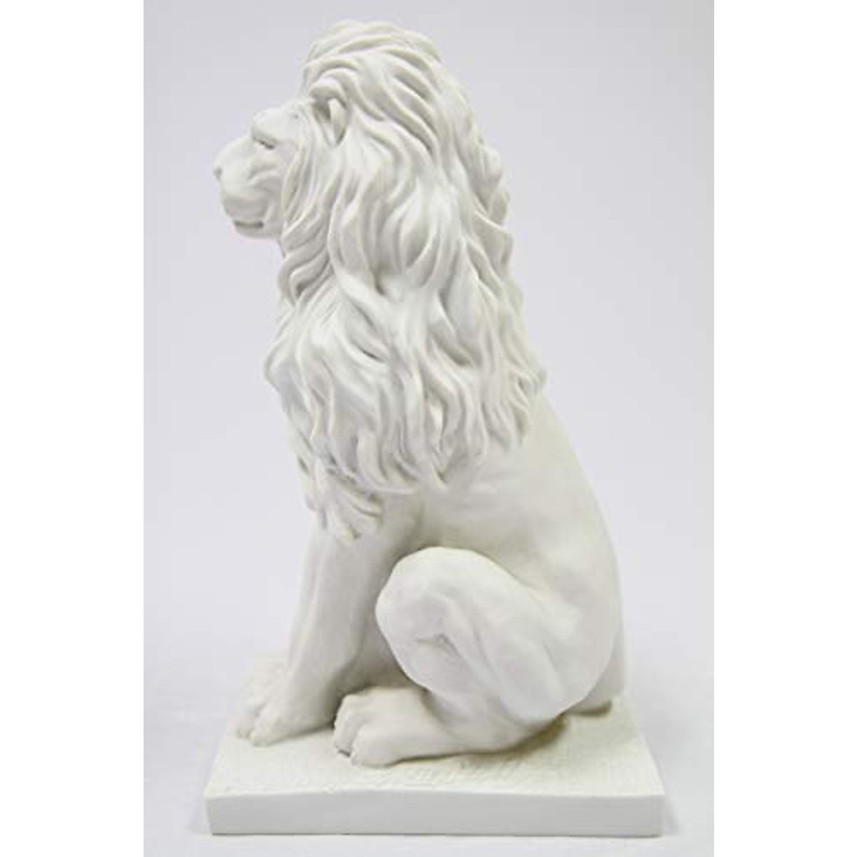 15" Sitting Down Aggressive Lion Statue Figurine Figure Vittoria Collection Made in Italy Indoor Outdoor Garden