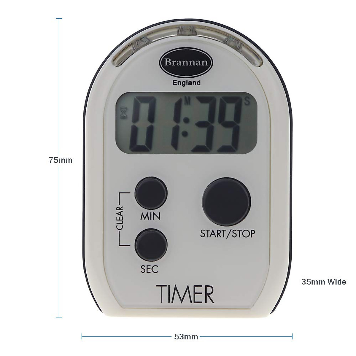 Visual Timer Multi Function with Vibrating Audible and Flashing Alarm - Seniors Countdown Timer Ideal for The Visually and Hearing Impaired