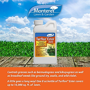 Monterey Turflon Ester Specialty Herbicide Concentrate Broadleaf Weed Killer for Lawns, 8 oz
