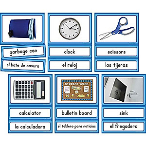 Edupress Spanish/English Classroom Labels Accents (EP63189) 6 x 8 inch