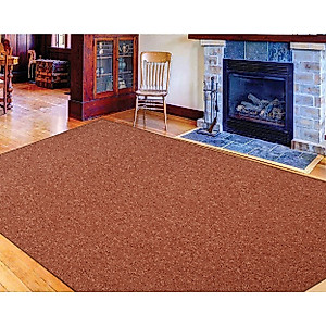 Ambiant Broadway Collection Area Rug, Kids Favorite, 5' x 7', Rust