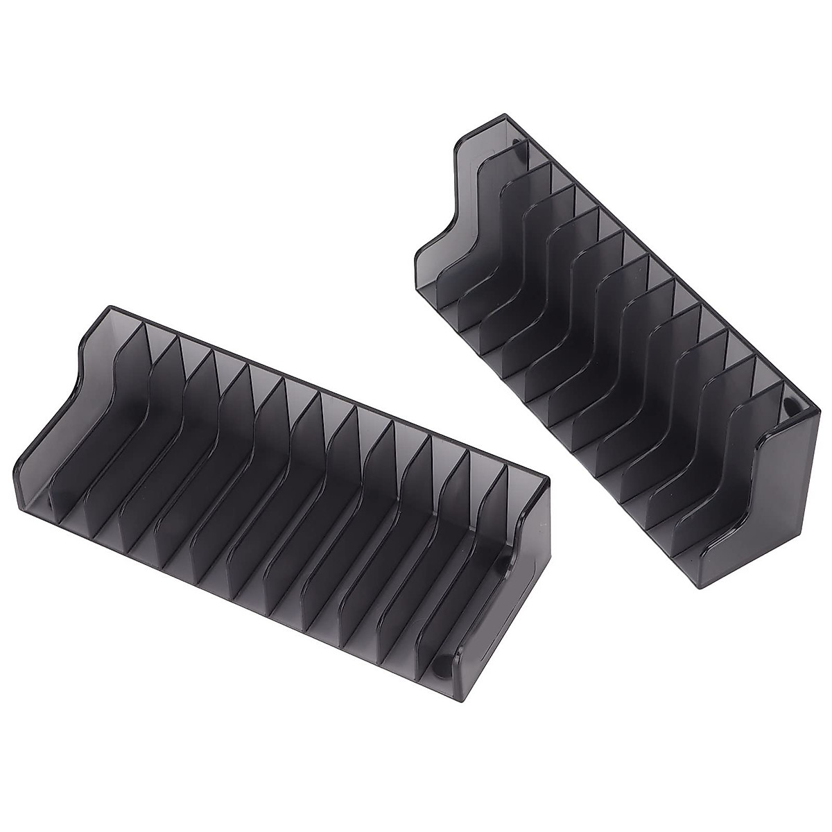 2 Pack Game Storage Bracket for Nintendo Switch Lite (Up to 24 CD Disc), Game Holder Rack Organizer for Gaming Blu-Ray Disks, Black