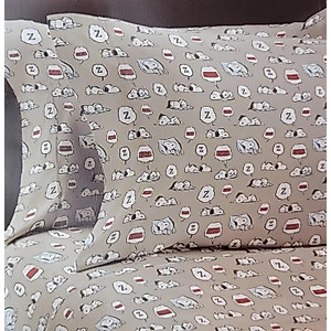 Berkshire Blanket & Home Co Peanuts & Friends Sheet Set (Gray - Naptime Zzzz, Queen)