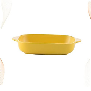 Luxshiny Nonstick Bakeware Ceramic Griddle Ceramic Loaf Pan Ceramic Bakeware Brownie Pan Baking Loaf Pan Spaghetti Deep Baking Dish Oven Kitchen Supplies Bread Baking Tray Cake Baking Tray