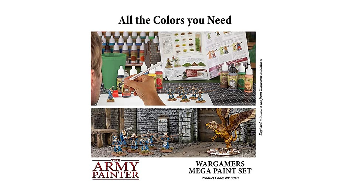 Army Painter Paint Set - Complete Miniature Painting Kit with 60 Colors