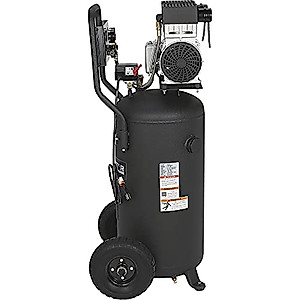 NorthStar Portable Electric Air Compressor - 2 HP, 20-Gallon Vertical Tank, Super-Quiet Operation, Oil-Free Pump, 5.4 CFM @ 90 PSI