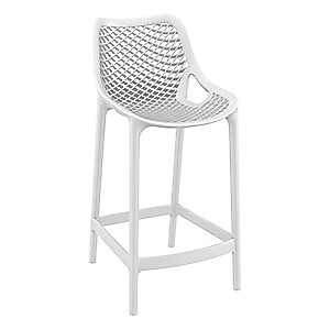 Compamia Air Patio Counter Stool in White (Set of 2)