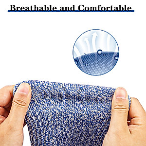 Jelyne 6 Pairs Arm Protective Sleeves Level 5 Cut Resistant Protection Sleeve 31CM Unisex Anti Abrasion Anti Scratches Anti-bite for Arm Garden Kitchen Work Protection Safety