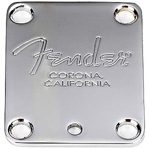 Fender Standard Guitar Neck Plate,Chrome