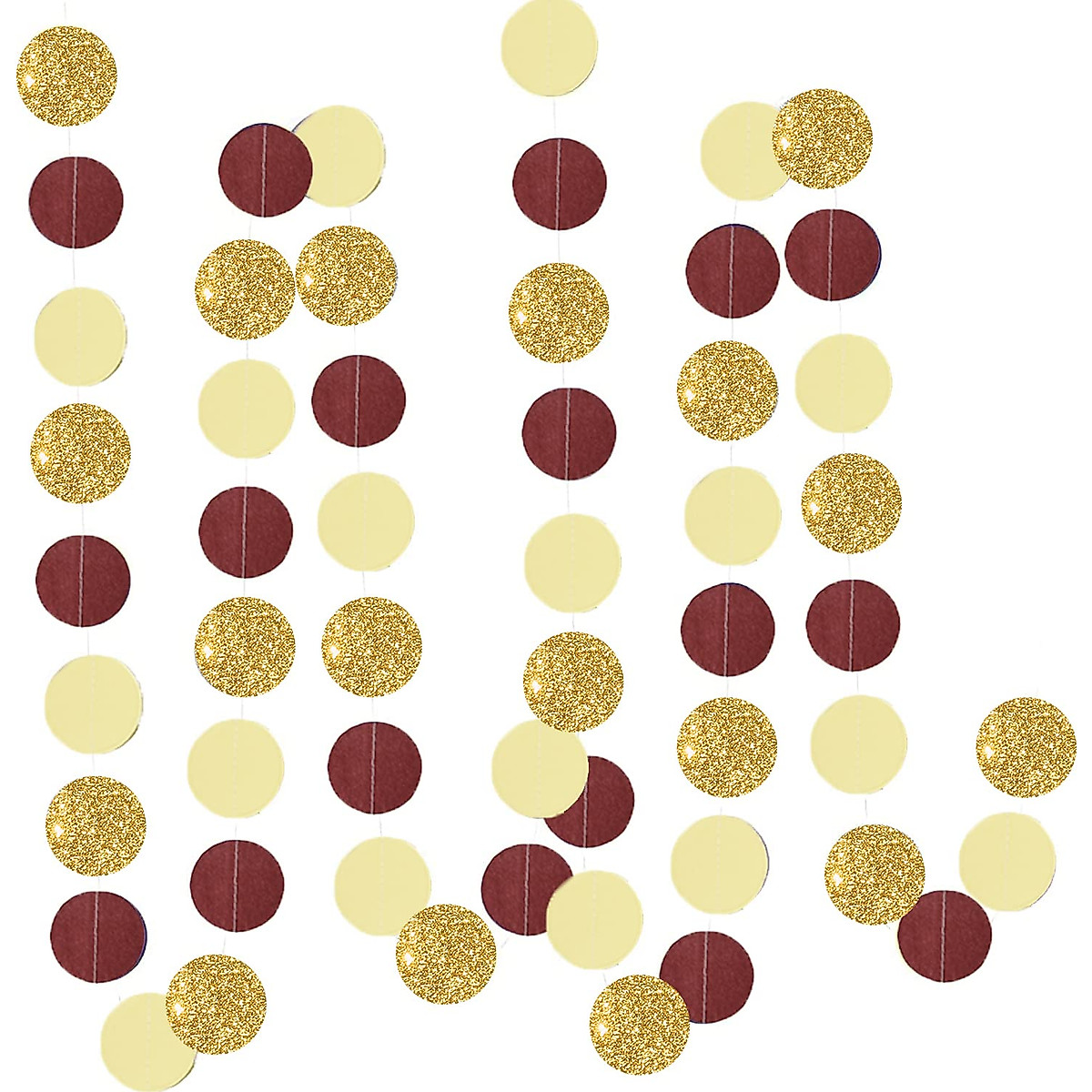 Burgundy Gold Birthday Party Decorations for Women Fall/Burgundy Gold Balloons/Big Size Tissue Pom Pom/Wedding/Fall Bridal Shower Decorations Retirement/Graduation Decorations Maroon Gold Class of 2023/FSU ASU Graduation