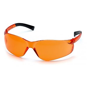 Pyramex Ztek S2510S Safety Glasses Case of 12 (Orange)
