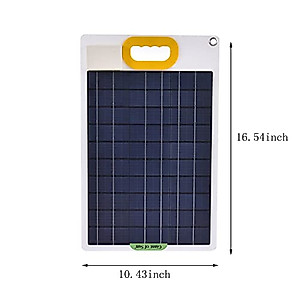 Amikadom #X87H3H Handle Monocrystalline Solar Panel Fast Charging 30W Dual USB Type-C Dc Portable Power Generation Outdoor Travel 12V