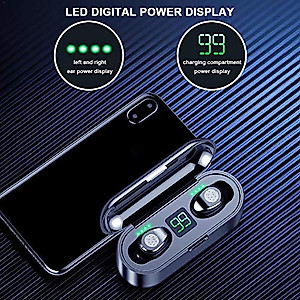Touch Control Wireless Bluetooth Earphones, Mini F9 5.0 TWS IPX5 Waterproof Touch Wireless Stereo Bluetooth Headset, Mini Stealth Sports Headphones
