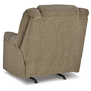 Signature Design by Ashley Kegler Contemporary Tufted Manual Rocker Recliner, Light Brown