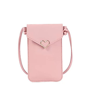 Pretty DS luxury Bag Cell Phone Purse Wallet with Credit Card,ID, Slots for all ladies., pink