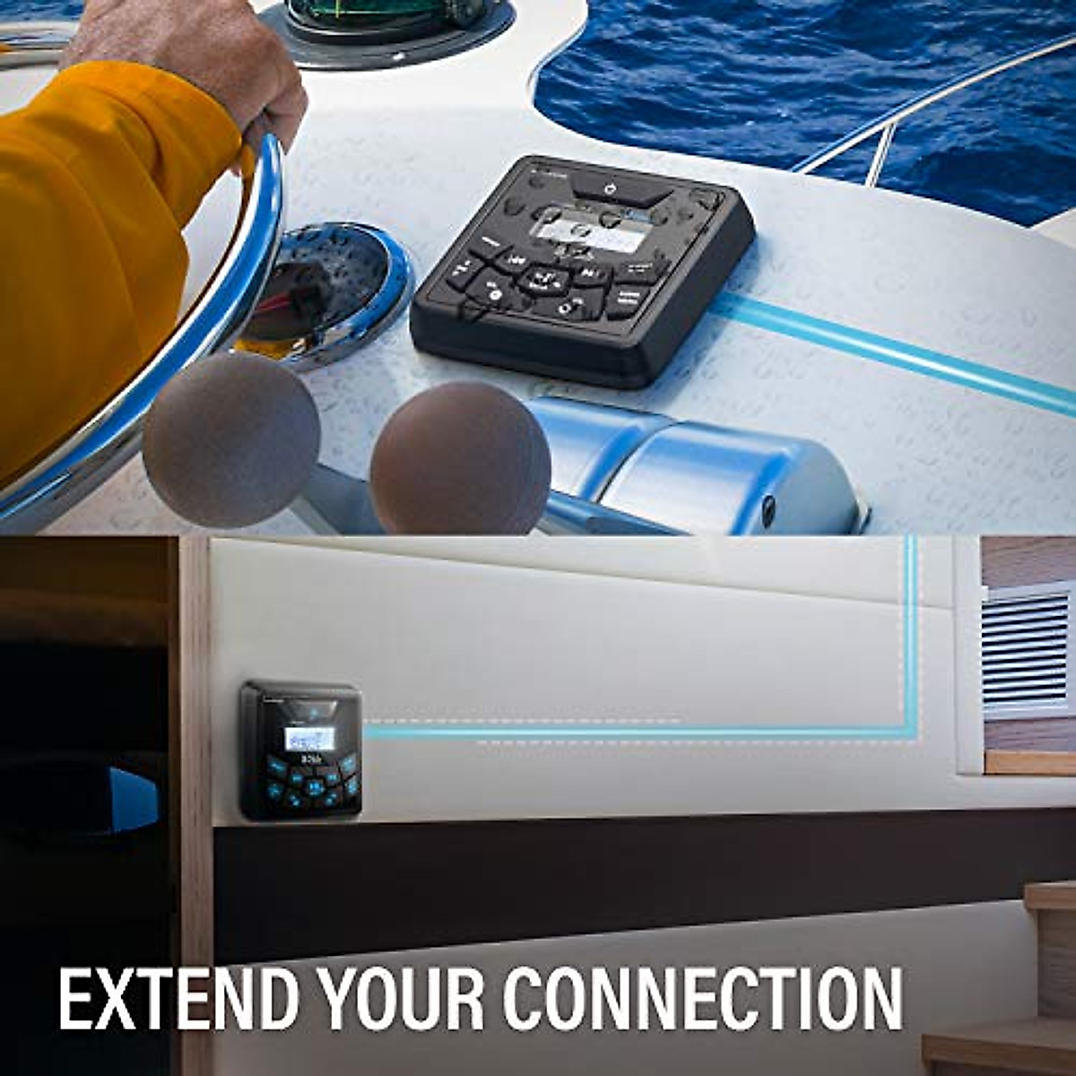 BOSS Audio Systems MGR25C - Optional 25 Foot Extension Wired Remote Control Cable Compatible with MGR420R Remote Control - Sold Separately, Black