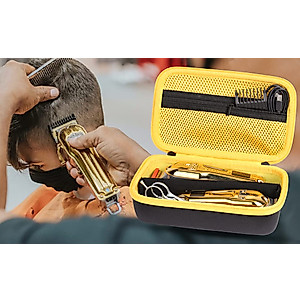 khanka Hard Case Compatible with Ufree Hair Clippers + T-Blade Hard Trimmer Kit, Organizer Storage for Ufree Men Women Kids Barber Grooming Kit, Case Only (Black)