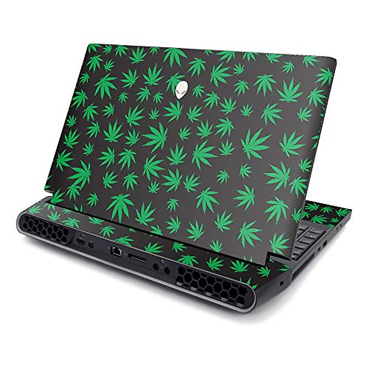 MightySkins Skin for Alienware AREA-51M R2 (2020) - Abstract Black | Protective, Durable, and Unique Vinyl Decal wrap Cover | Easy to Apply, Remove, and Change Styles | Made in The USA