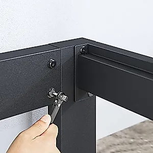 ZINUS Arnav Metal Platform Bed Frame / Wood Slat Support / No Box Spring Needed / Easy Assembly, Black, Twin