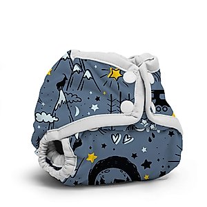 Kanga Care Rumparooz Double Leg Gusset Reusable Cloth Diaper Cover Newborn Snap | Wander 4-15 lbs