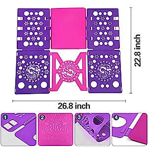 3 Color Optional T Shirt Folder Board Shirt Folding Board Durable Plastic Clothing Folder for Adults and Children Fast Folding Clothing Aids