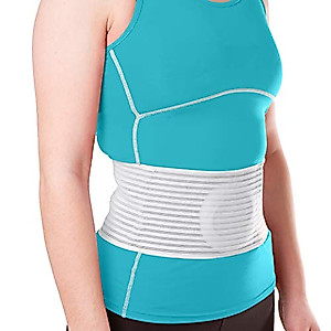 BraceAbility Hernia Belt for Men & Women | Stomach Truss Binder with Compression Support Pad for Abdominal, Umbilical, Navel & Belly Button Hernias - S/M (New & Improved) Fits 28"-38"