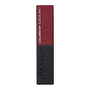 REVLON Lipstick, ColorStay Suede Ink, Built-in Primer, Infused with Vitamin E, Waterproof, Smudge-proof, Matte Color, 018 In the Zone, 0.09 oz.