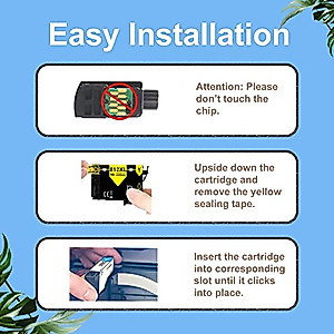 812XL Ink Cartridge TonerSave Remanufactured Replacement for Epson T812 T812XL 812 Ink Cartridge for Epson Workforce Pro WF-7840 WF-7820 EC-C7000 (Black Cyan Magenta Yellow, 4Pack)