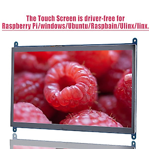 10in Touch Screen, 1024×600 LCD Display with Charging Cable, for Raspberry Pi 4 Screen, for Raspberry Pi/Windows/Ubuntu/Raspbain/Ulinx/Linx