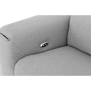 HomeRoots Modern Grey 84" Double Recliner Loveseat