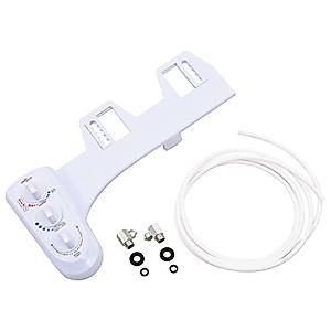CUMYZO Bidet Toilet Seat Attachment Hot Cold Water Dual Nozzles Hardware,Plumbing,Plumbing Fixture Hardware & Parts,Toilet & Bidet Accessories,Bidet Faucets & Sprayers
