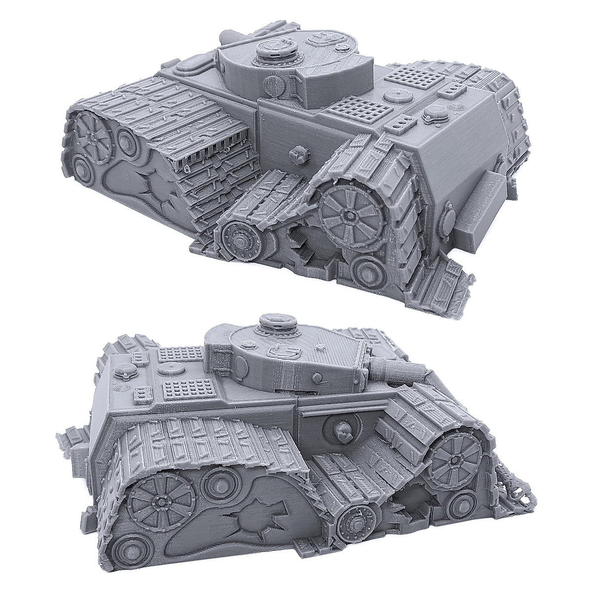 EnderToys Broken Vehicles Bundle, Terrain Scenery for Tabletop 28mm Miniatures Wargame, 3D Printed and Paintable