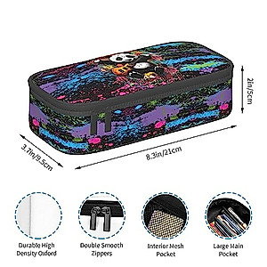 dreambest Panda Retro 3 Piece Large Capacity Backpack Set With Lunch Bag & Pencil Case, Perfect For Travel