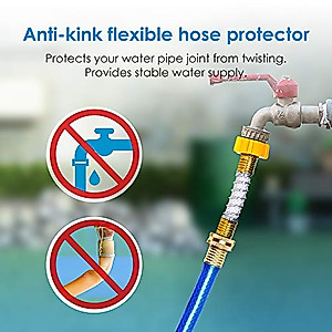 Waterdrop Hose Water Filter with Hose Protector, Reduces Chlorine, Odor, Calcium, Improve Plants Health. Ideal for Gardening, Farming and Pets
