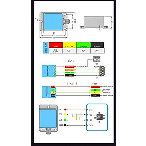 [Industrial-Grade Accelerometer+Inclinometer] HWT905-RS485 MPU9250 9-axis Gyroscope+Angle(XY 0.05° Accuracy)+Digital Compass with Kalman Filtering, Temp&Magnetometer Compensation, IP68 Waterproof