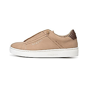 bugatti Women's Low-Top Sneakers, Sand Reptile Print, 10