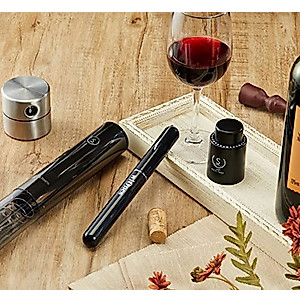 wiOnes 2022 Pocket Wine Opener, Air pump wine bottle opener, features built-in foil cutter and air pressure safeguard technology.