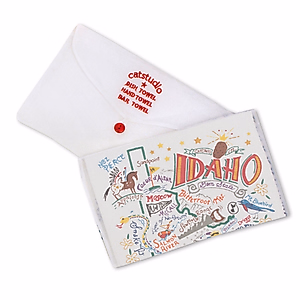 Catstudio Idaho Dish Towel - U.S. State Souvenir Kitchen and Hand Towel with Original Artwork - Perfect Tea Towel for Idaho Lovers, Travel Souvenir