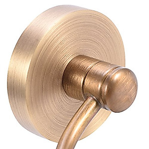 Weojeviy Hair Dryer Holder, Brass Wall Mount Blow Dryer Holder, Antique Hair Dryer Shelf Wall Mount Solid Brass Storage Rack Bathroom Organizer Shelf, Hidden Installation