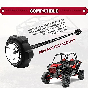 Gas Cap With Gauge Ranger Gas Cap Compatible With Polaris Ranger 400 425 500 700 Upgraded UTV OEM 1240119