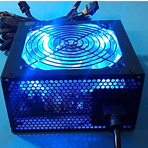 SHARK TECHNOLOGY® ATX-1000-LED Silent 1000W 120mm Blue LED Fan Active PFC Dual PCI-E Gaming PC ATX Power Supply