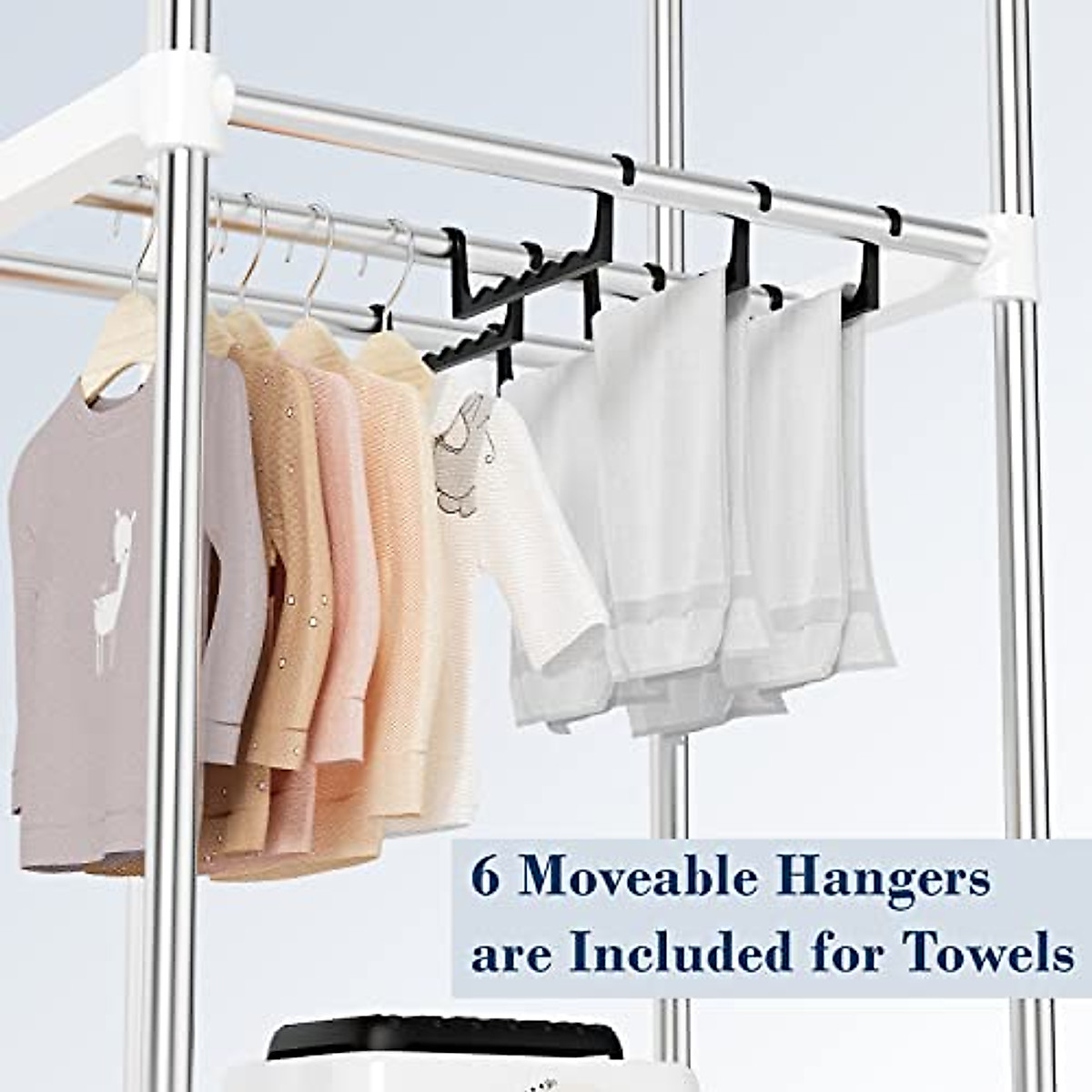 Clothes Dryer, Portable Drying Machine with Timer, 60inch Laundry Drying Wardrobe with Large Capacity, Electric Dryer/Rack for Home | Appartments (Ocean Blue)