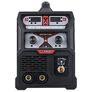 AmicoPower MTS-185,Multi-function 185-Amp MIG/MAG/Flux-cored/Lift-TIG/Stick Arc DC Inverter Welder,Can weld all metals,Spool gun weld aluminum.