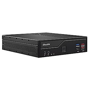 Shuttle XPC Slim DH470C Mini Barebone PC Intel H470 Support 65W Cometlake-s LGA1200 CPU No Ram No HDD/SSD No CPU No OS (Vesa Mount Included) ,Black